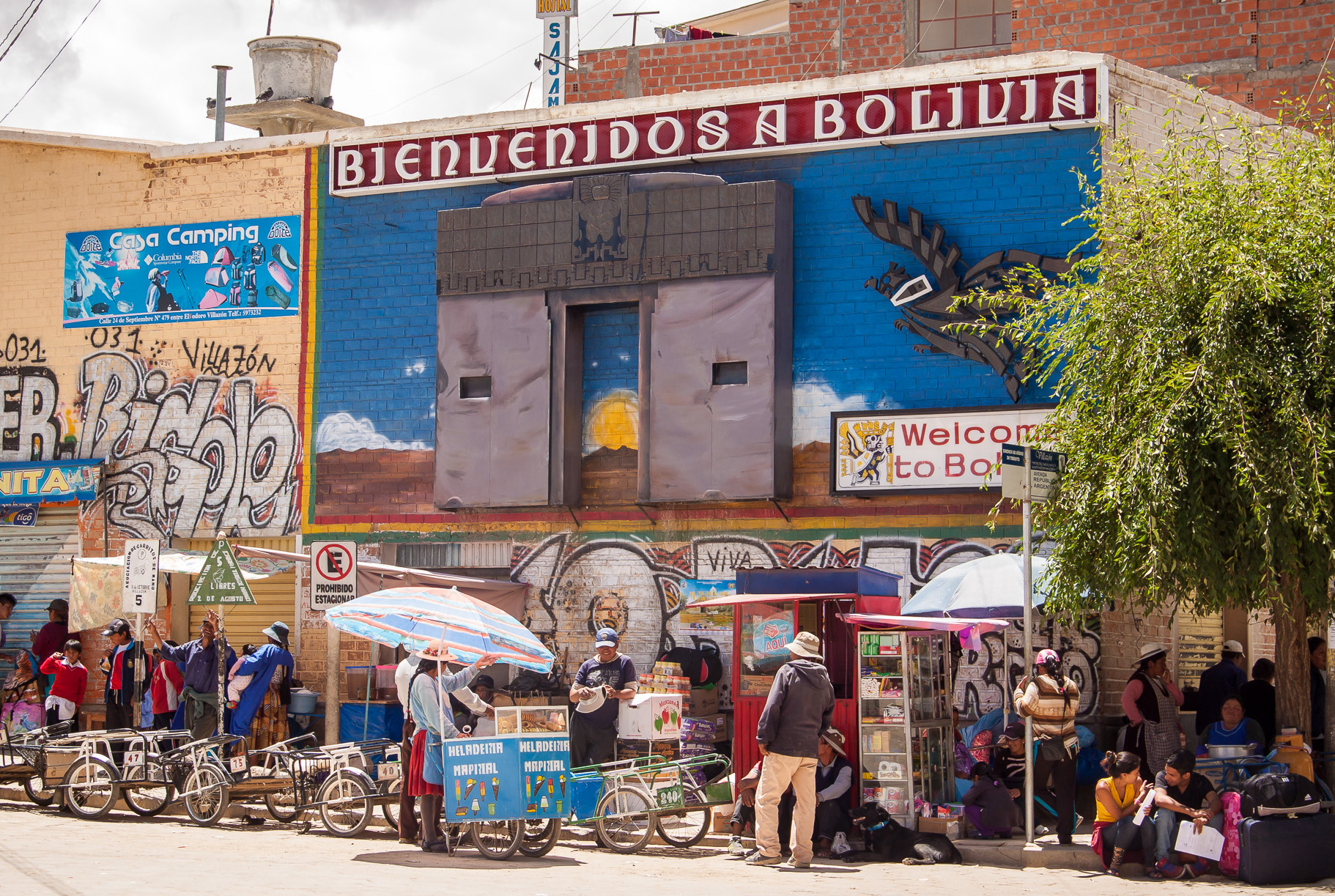 ATMs in Villazón, Bolivia Border Crossing | Uneven Sidewalks Travel Blog